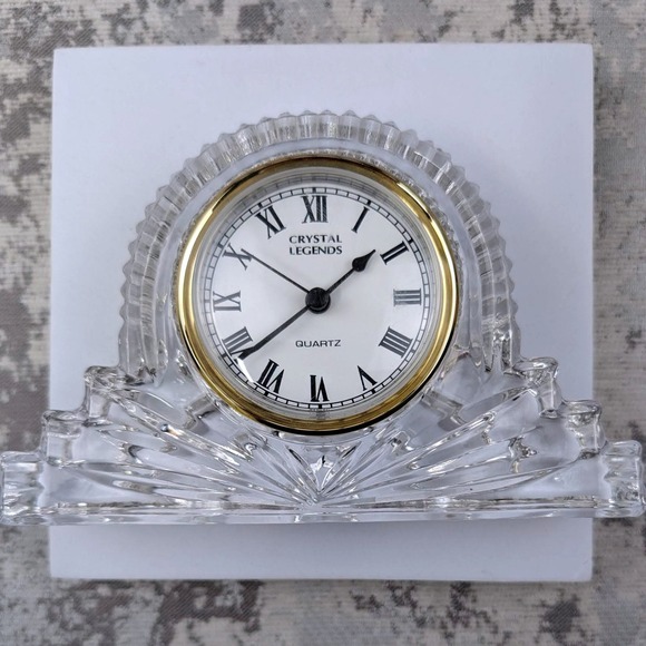 Godinger | Accents | Crystal Legends Godinger Quartz Desk Clock Lead ...
